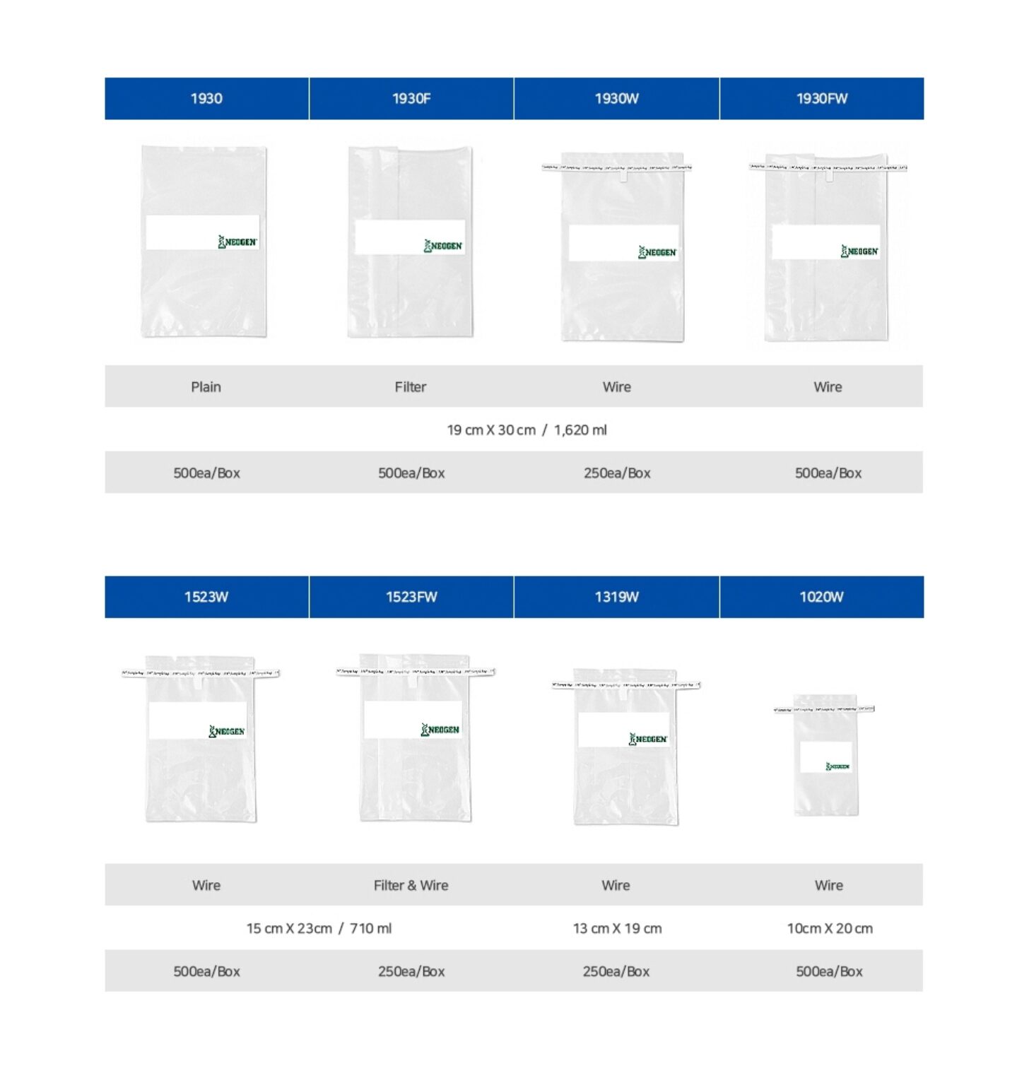 네오젠(3M) 샘플백 | NEOGEN Sample Bag - 유브이넥스